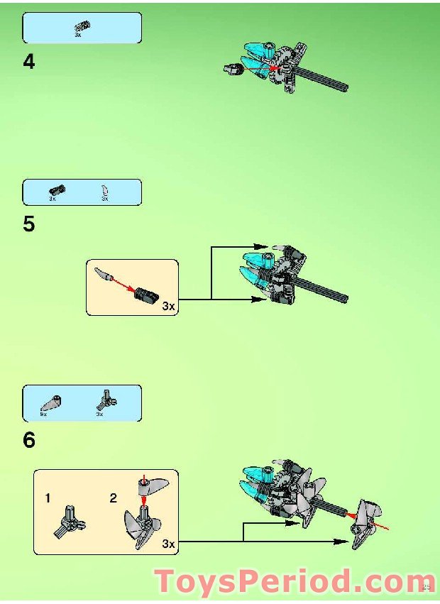 LEGO 7649 MT-201 Ultra-Drill Walker Instructions and Parts List