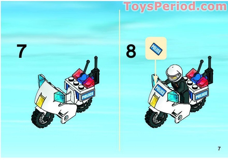 LEGO 7744 Police Headquarters Instructions and Parts List