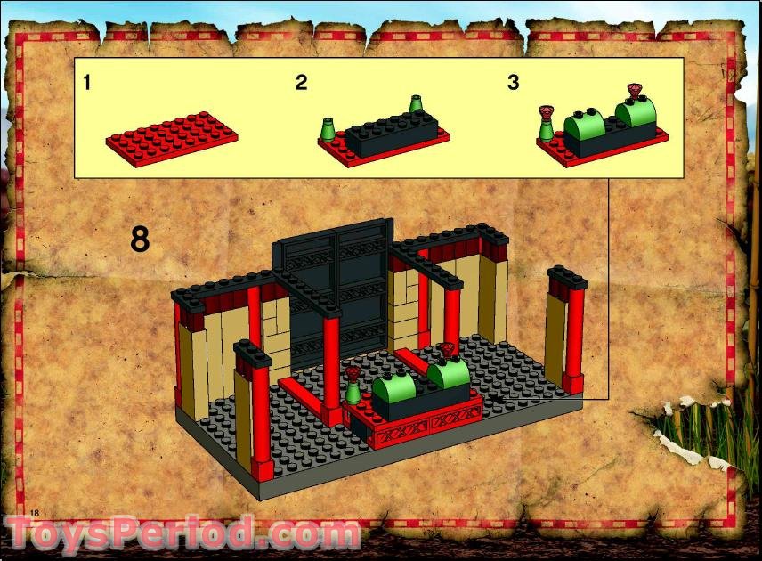 LEGO 7419 Dragon Fortress Instructions and Parts List