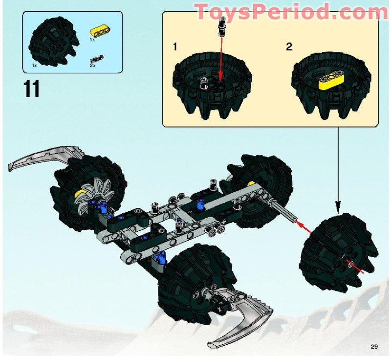 LEGO 8994 Baranus V7 Instructions and Parts List