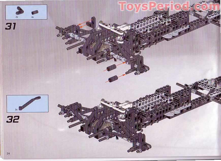 LEGO 8461 Williams F1 Team Racer Instructions and Parts List