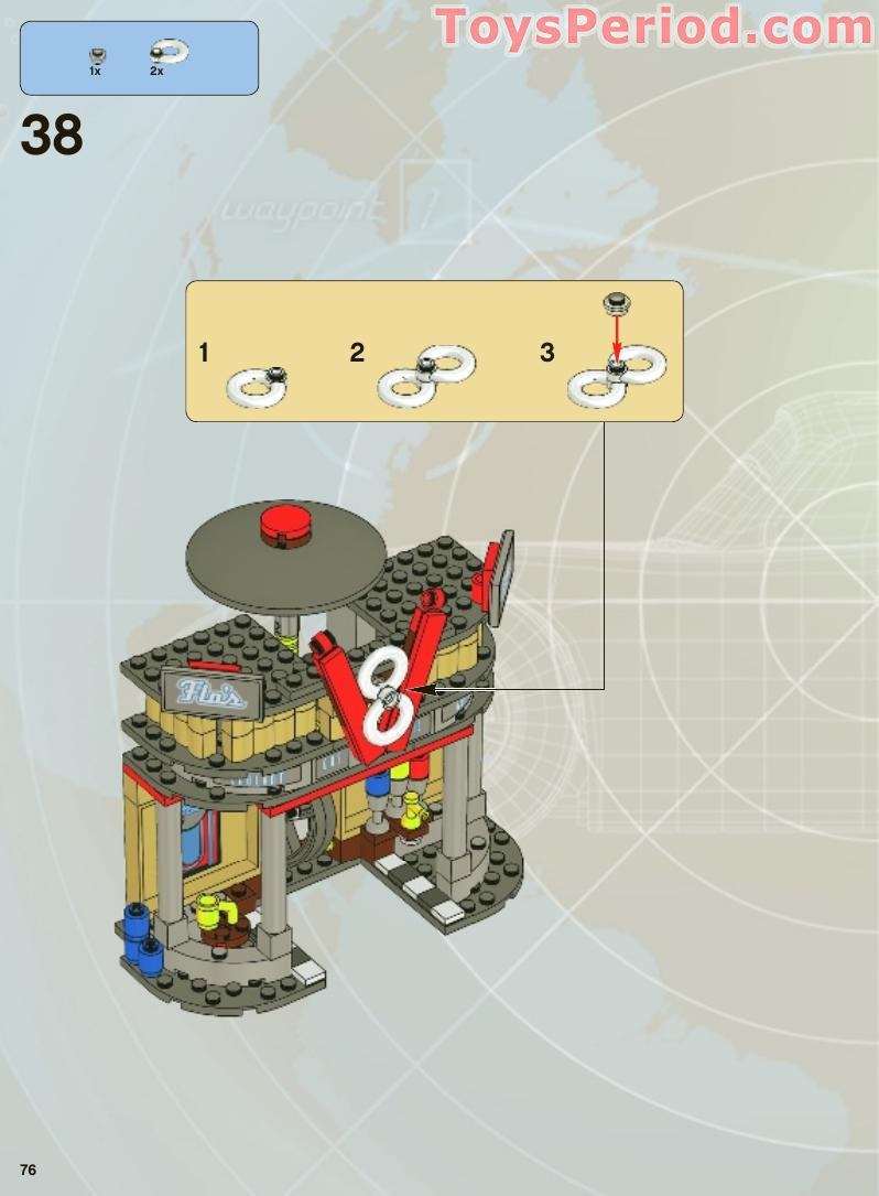 LEGO 8487 Flo's V8 Cafe Instructions and Parts List