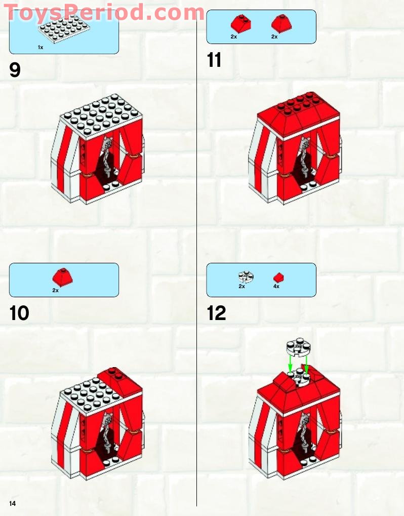 LEGO 10223 Kingdoms Joust Instructions and Parts List