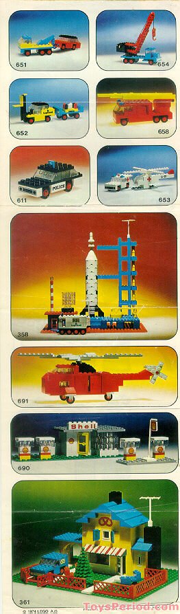 LEGO 656-1 Car and Caravan Instructions and Parts List