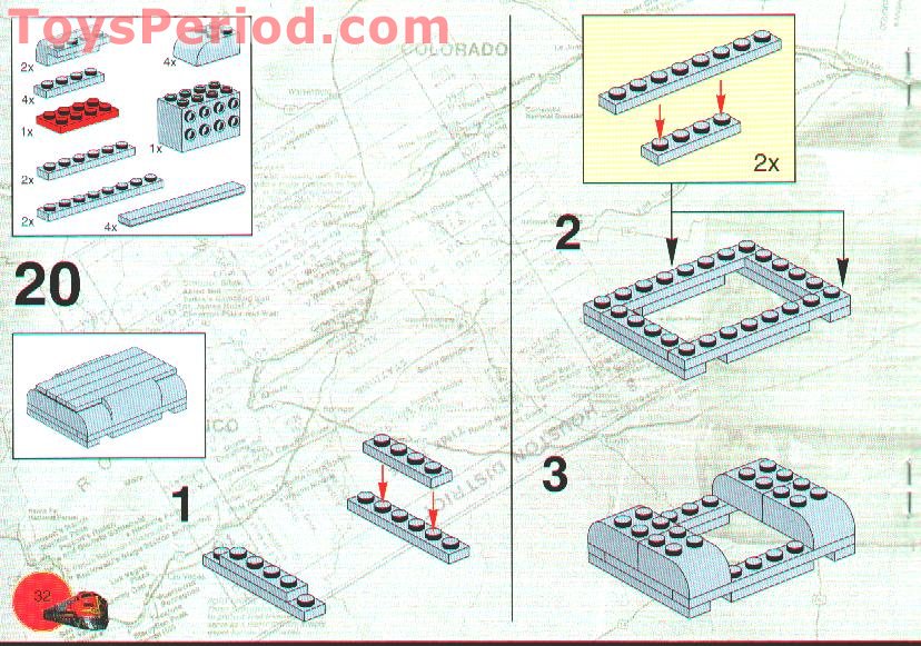 LEGO 10020-1 Santa Fe Super Chief, Standard Edition Instructions and ...