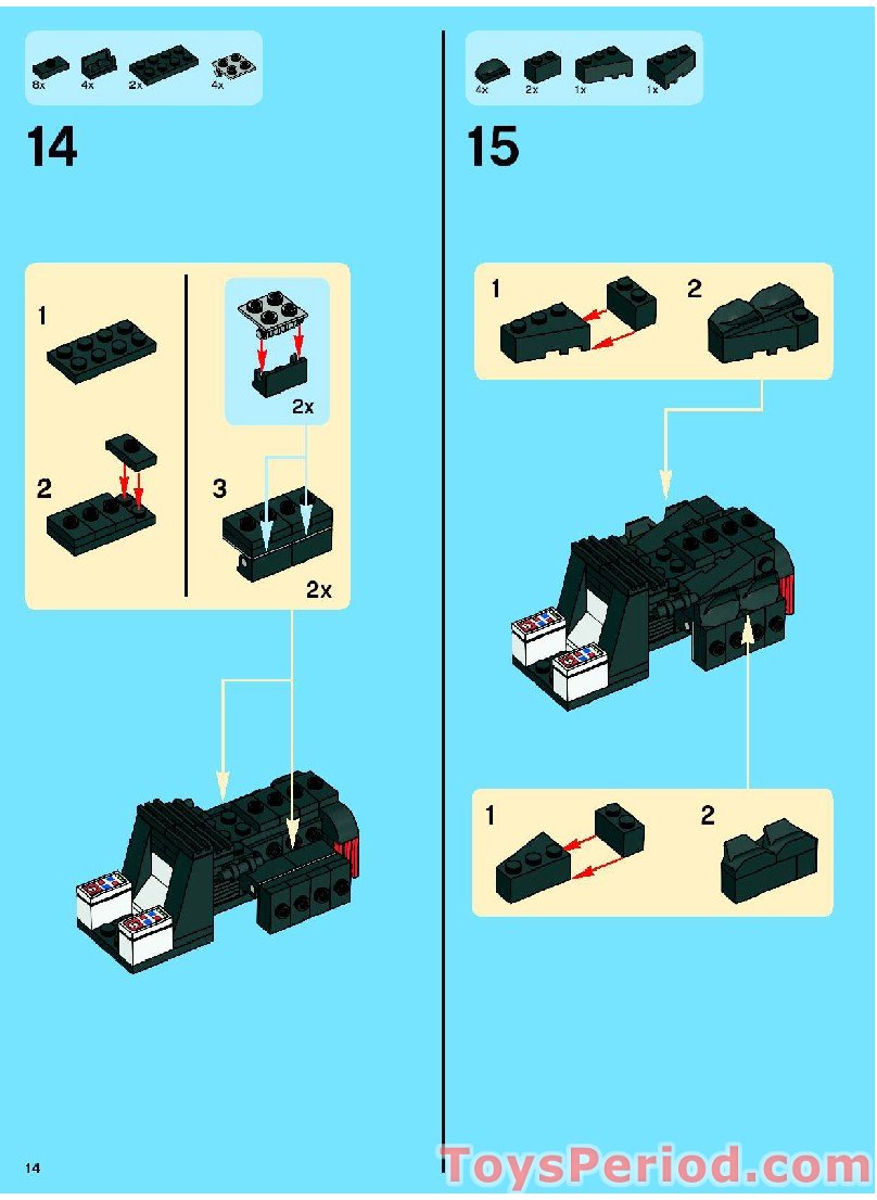 LEGO 10192 Space Skulls Instructions and Parts List