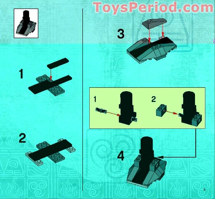 LEGO 3828 Air Temple Instructions and Parts List