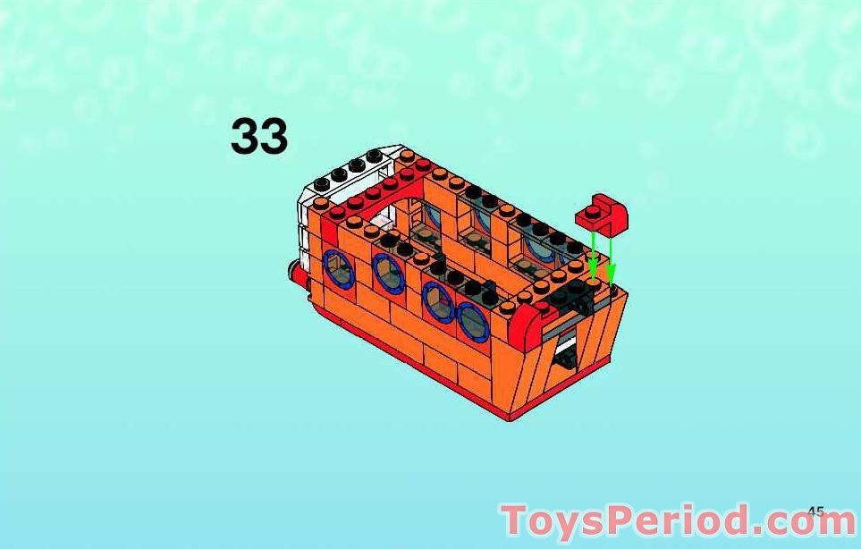 LEGO 3830 Bikini Bottom Express Instructions and Parts List