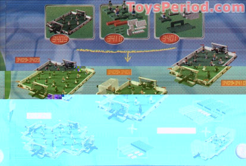 LEGO 3402 Small Grandstand with Lights Instructions and Parts List