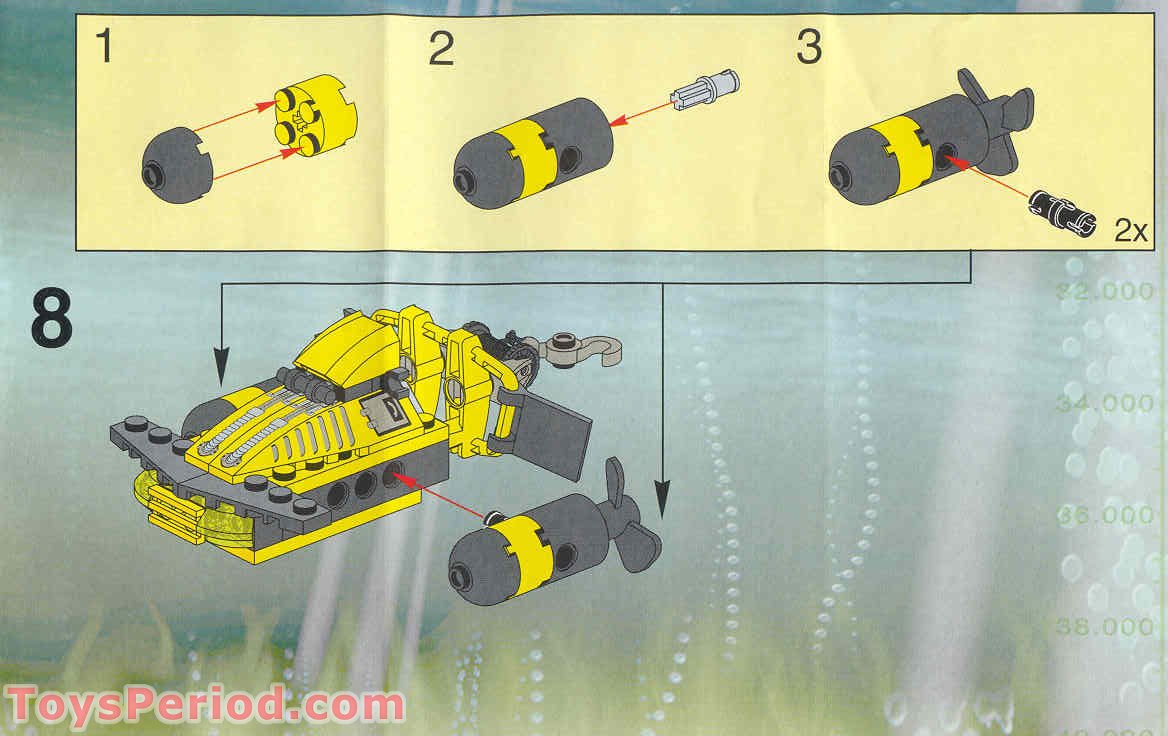 LEGO 4791 Alpha Team Sub-Surface Scooter Instructions and Parts List