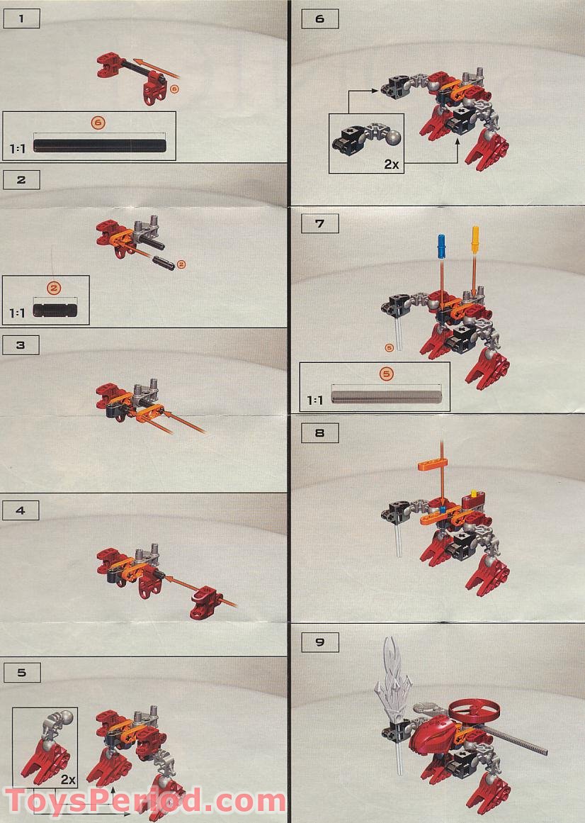 LEGO 4877 Rahaga Norik Instructions and Parts List