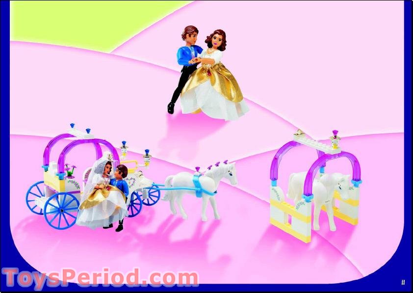 LEGO 5877 Bryllupskareten (Wedding Coach) Instructions and Parts List