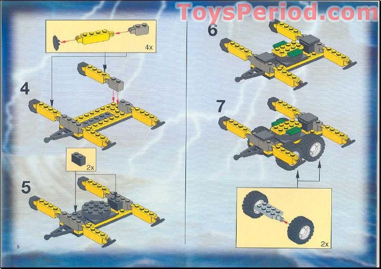 LEGO 6775 Alpha Team Bomb Squad Instructions and Parts List