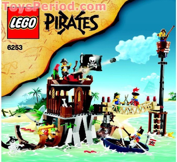 LEGO 6253 Shipwreck Hideout Instructions and Parts List