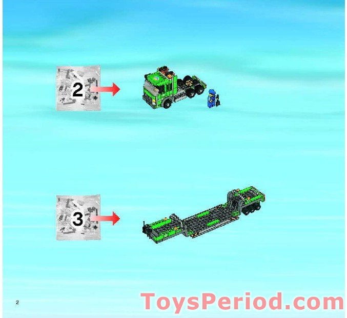 LEGO 7633 Construction Site Instructions and Parts List