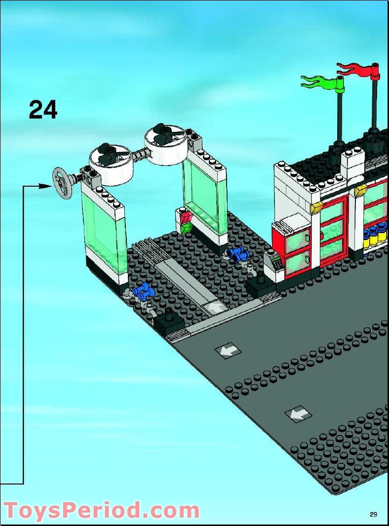 LEGO 7993 Service Station Instructions and Parts List