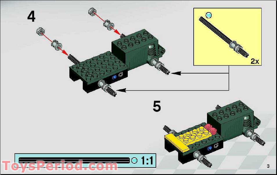 LEGO 8670 Jump Master Instructions and Parts List