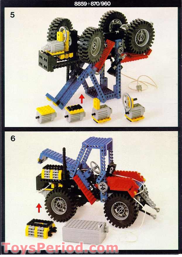 LEGO 8859 Tractor Instructions and Parts List