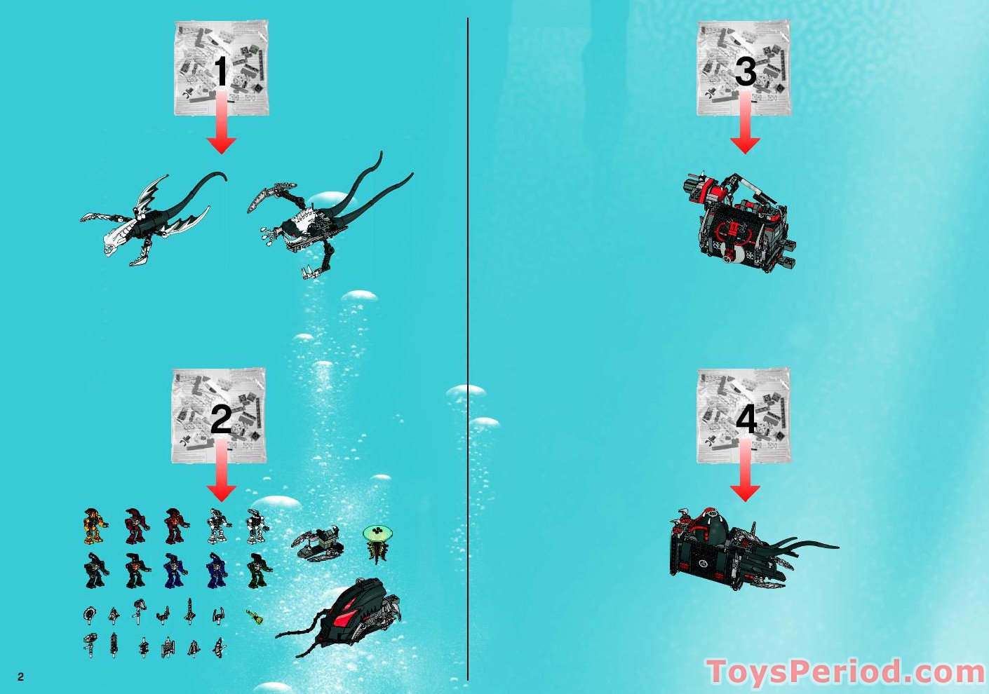 LEGO 8927 Toa Terrain Crawler Instructions and Parts List