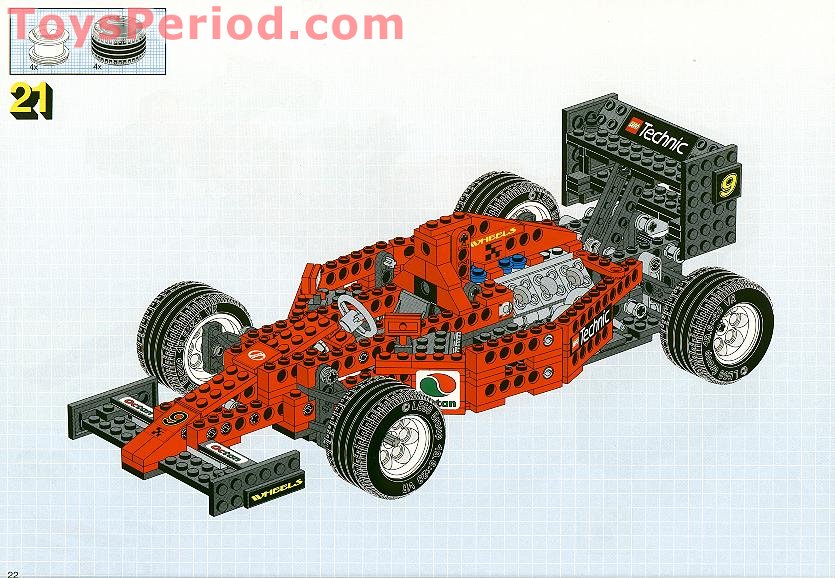 LEGO 8440 Formula Indy Racer Instructions and Parts List