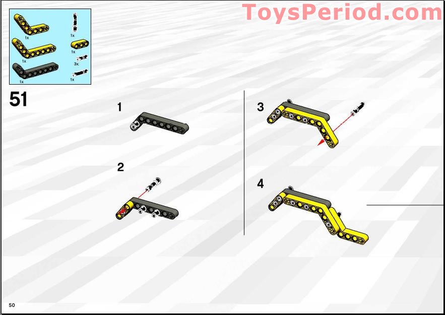 LEGO 8455 Back-hoe Loader (Backhoe) Instructions and Parts List