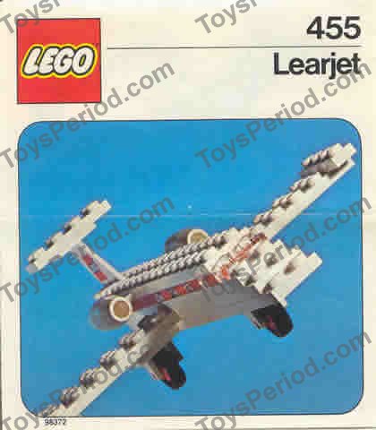 LEGO 455-1 Learjet Instructions and Parts List