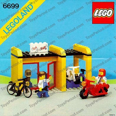 LEGO 6699 Cycle Fix-It Shop Instructions and Parts List