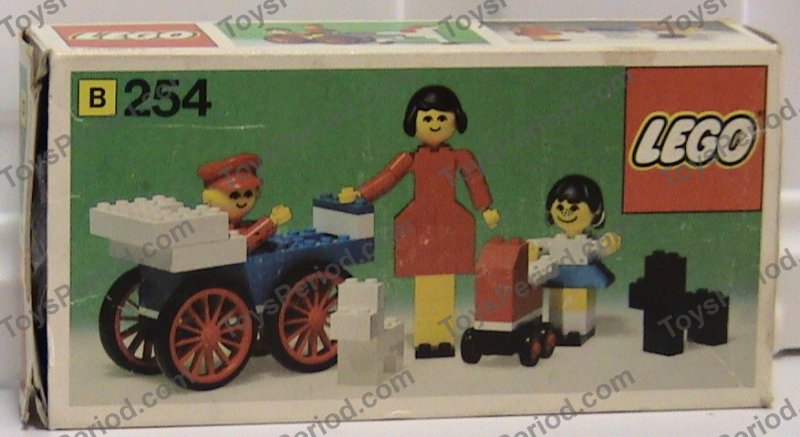 LEGO 254-1 Mother and Daughter with Prams Instructions and Parts List
