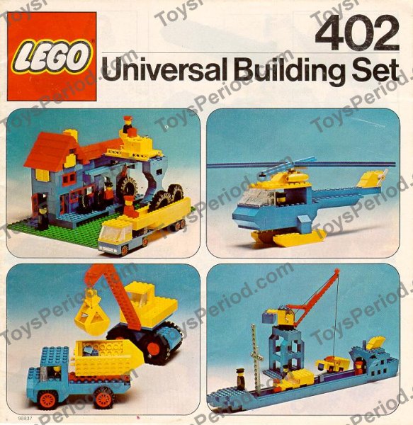 LEGO 402-1 Universal Building Set Instructions and Parts List