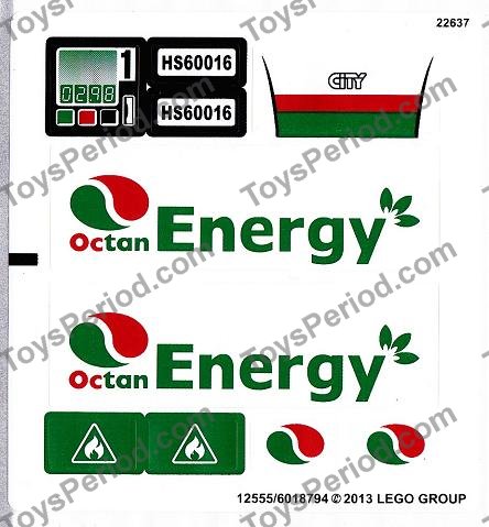 LEGO Sets with Part 60016stk01 Sticker Sheet for Set 60016 - (12555/ ...