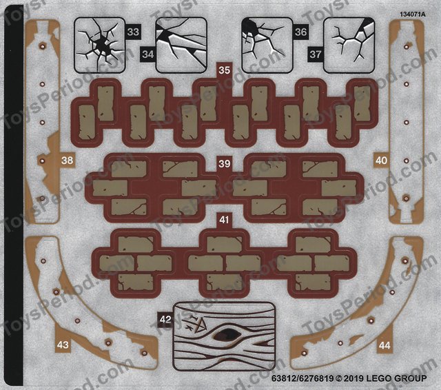 LEGO Sets with Part 70425stk02 Sticker Sheet for Set 70425 - Sheet 2 ...