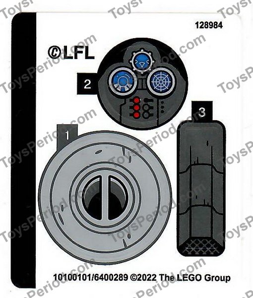 LEGO Sets with Part 75325stk01 Sticker Sheet for Set 75325 - (10100101/ ...