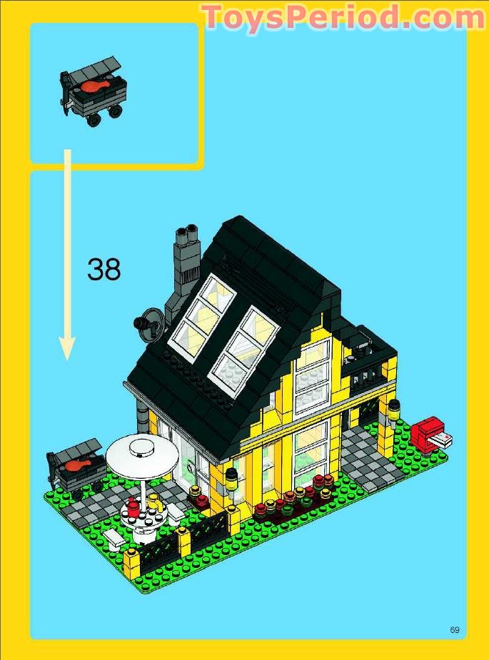 LEGO 4996 Beach House Instructions and Parts List