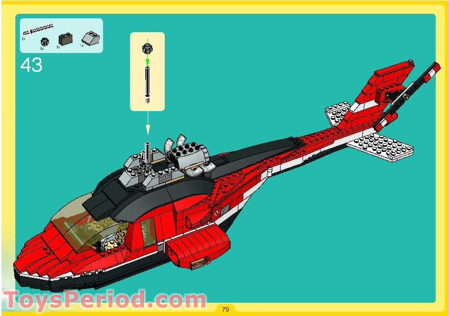 LEGO 4403 Air Blazers Instructions and Parts List