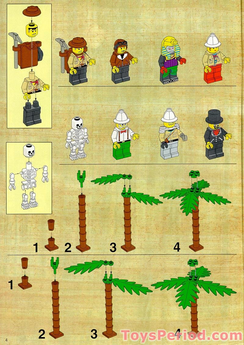 LEGO 5988 Pharaoh's Forbidden Ruins Instructions and Parts List