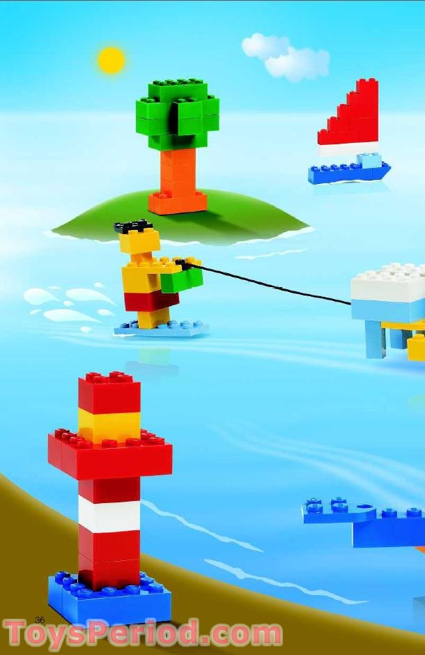 LEGO 6186 Build Your Own LEGO Harbor Instructions and Parts List