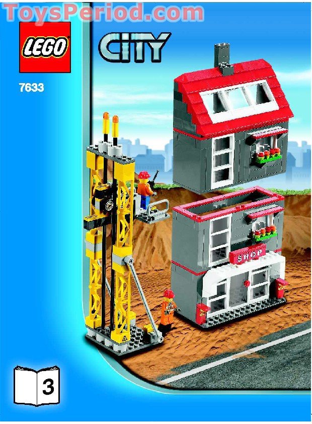 LEGO 7633 Construction Site Instructions and Parts List