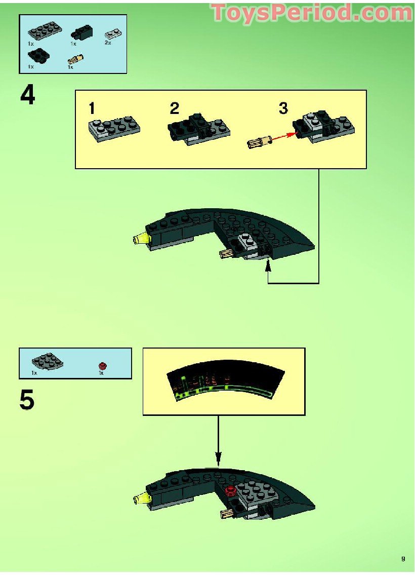 LEGO 7690 MB-01 Eagle Command Base Instructions and Parts List