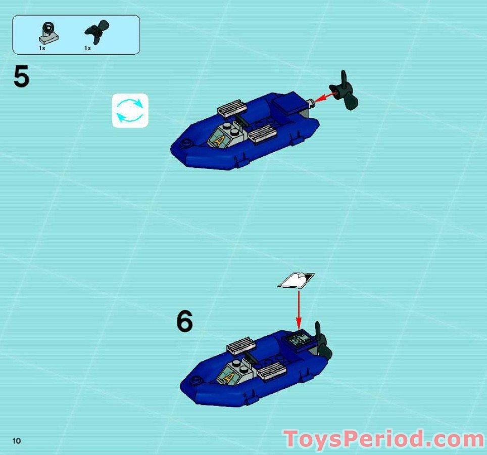 LEGO 8635 Mission 6: Mobile Command Center Instructions and Parts List