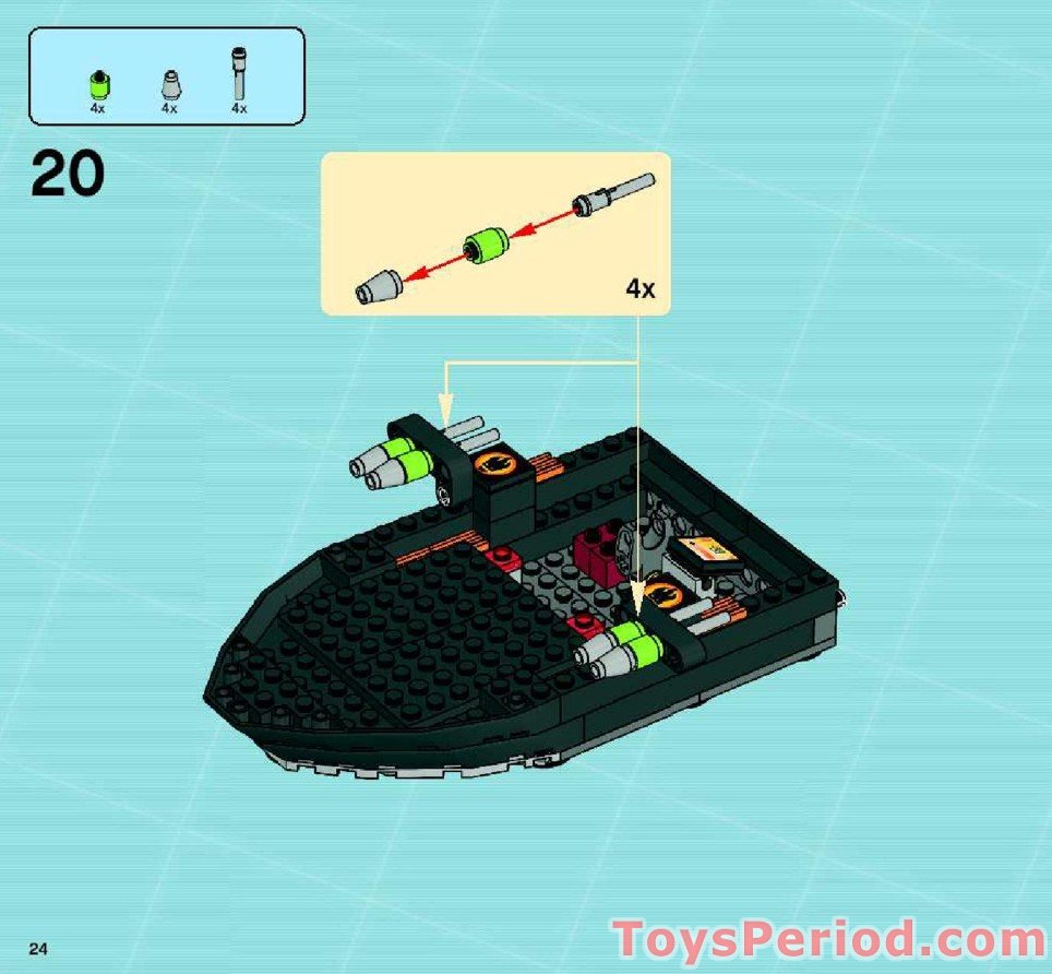 LEGO 8636 Mission 7: Deep Sea Quest Instructions and Parts List