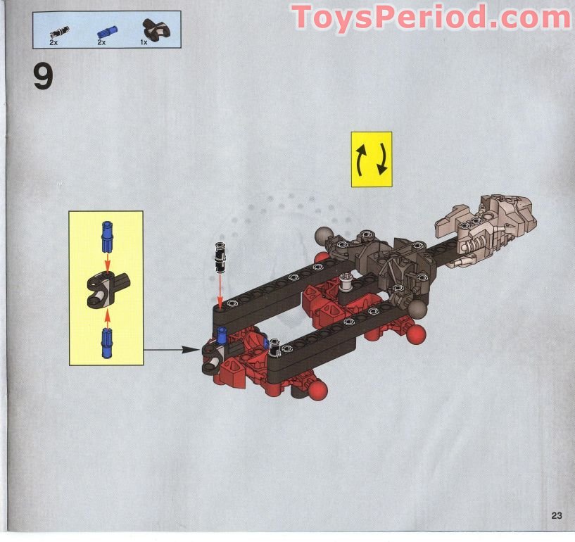 LEGO 8764 Vezon and Fenrakk Instructions and Parts List