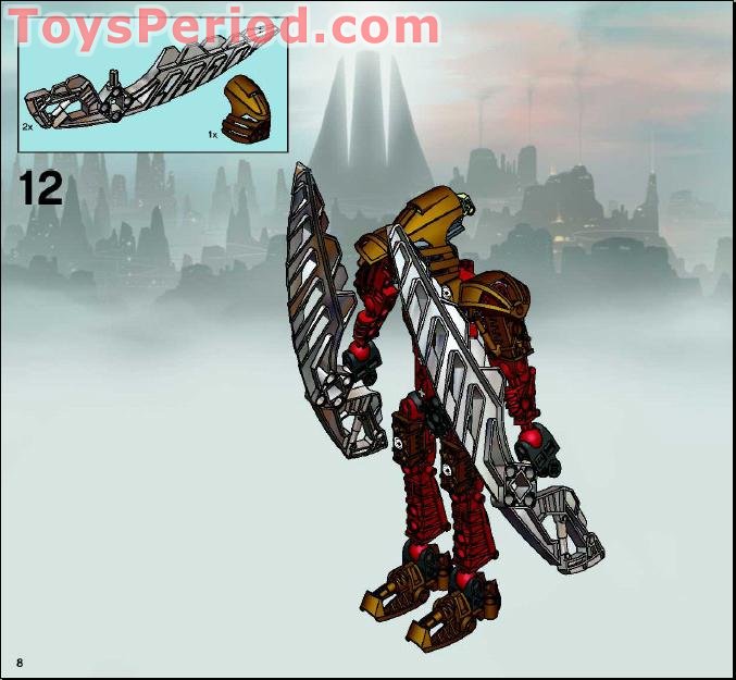 LEGO 8811 Toa Lhikan and Kikanalo Instructions and Parts List