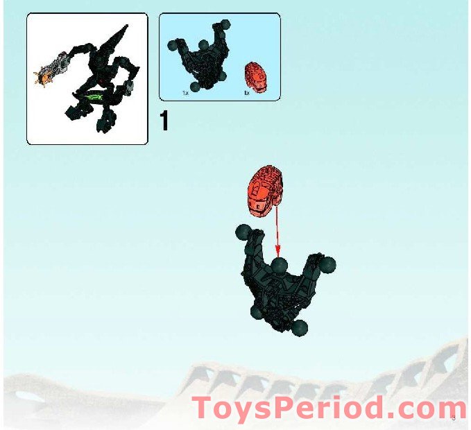 LEGO 8990 Fero and Skirmix Instructions and Parts List