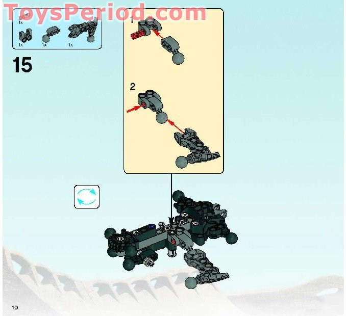 LEGO 8991 Tuma Instructions and Parts List