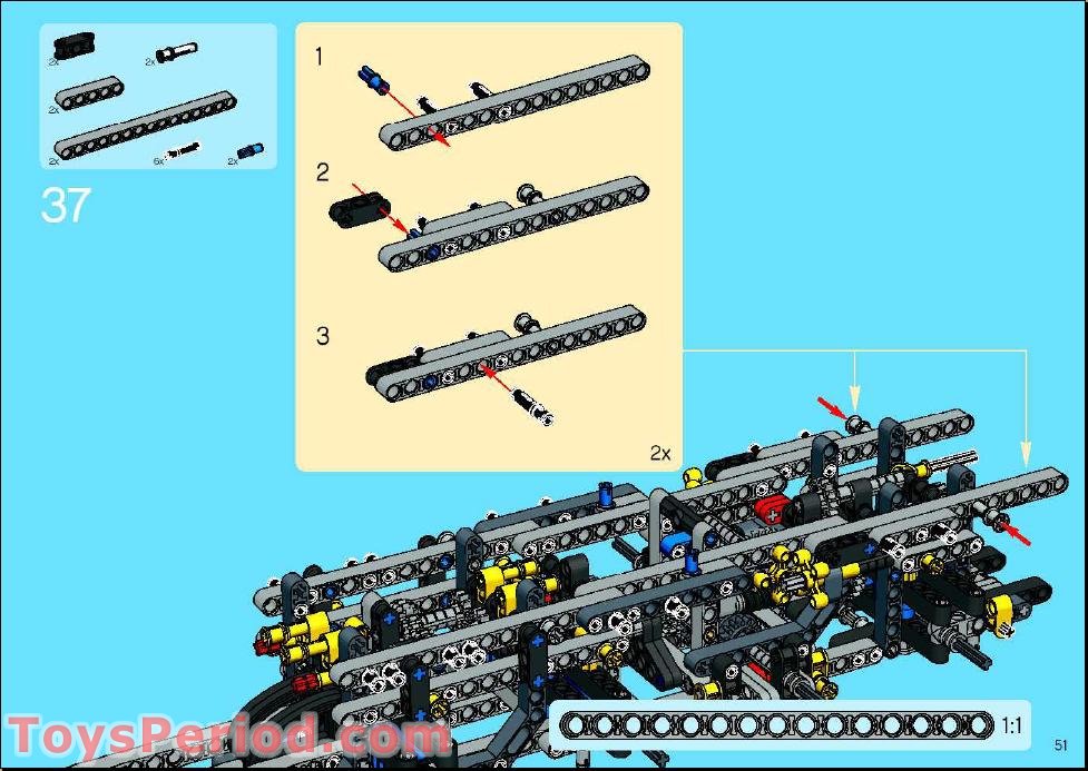 LEGO 8421 Mobile Crane Instructions and Parts List