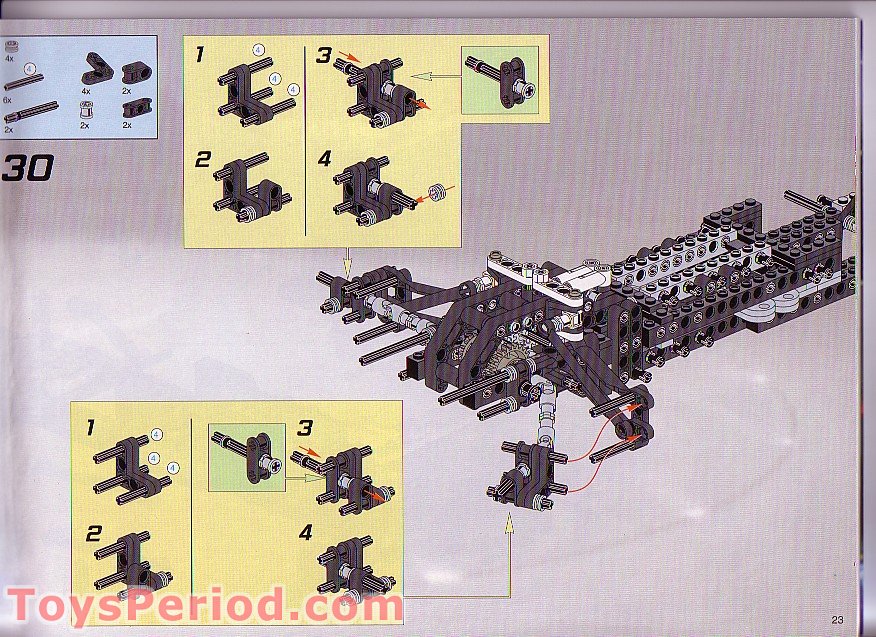 LEGO 8461 Williams F1 Team Racer Instructions and Parts List