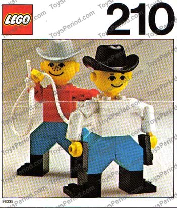 LEGO 210-1 Cowboys Instructions and Parts List