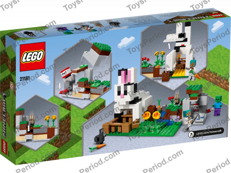 LEGO 21181 The Rabbit Ranch Set Parts List