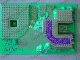 LEGO Sets with Part 44510pb01 Baseplate, Raised 32 x 48 x 6 with Front ...