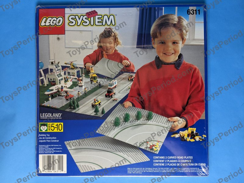 Town Theme Sets - LEGO 6311 Two Curved Plates Vintage 1986 Street Set ...